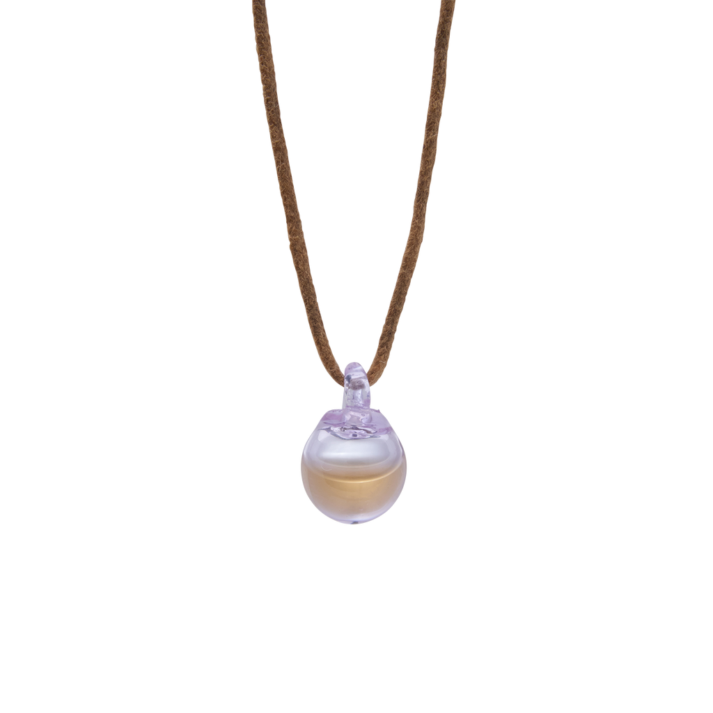 Petite Angel Pendant, light purple glass – Australian Bush Flower Essences