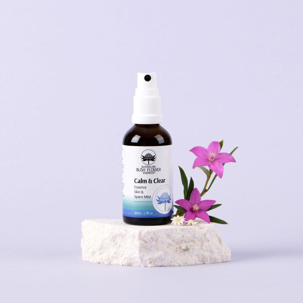 Calm & Clear Essence Organic Space Mist – Australian Bush Flower Essences